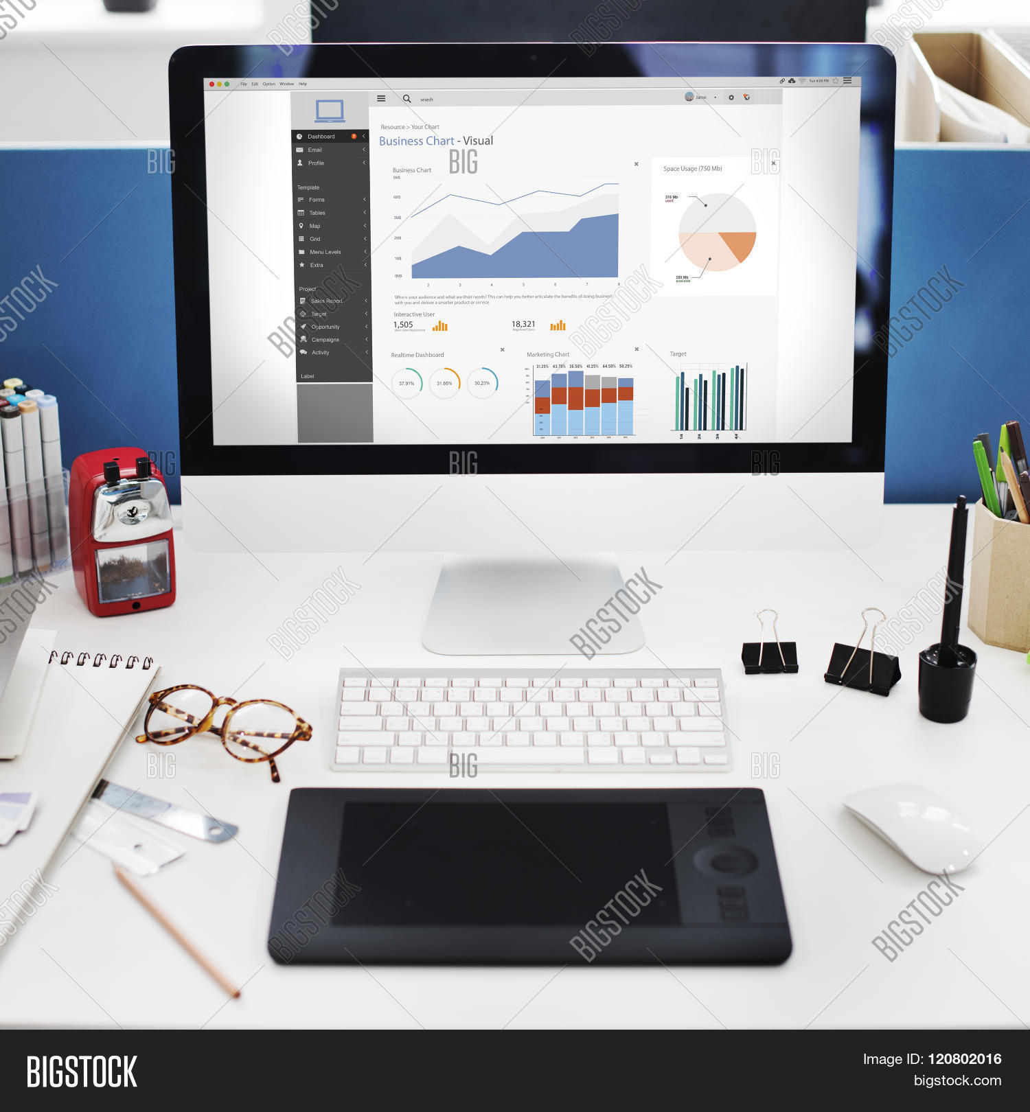 Business Chart Visual Image & Photo (Free Trial) | Bigstock