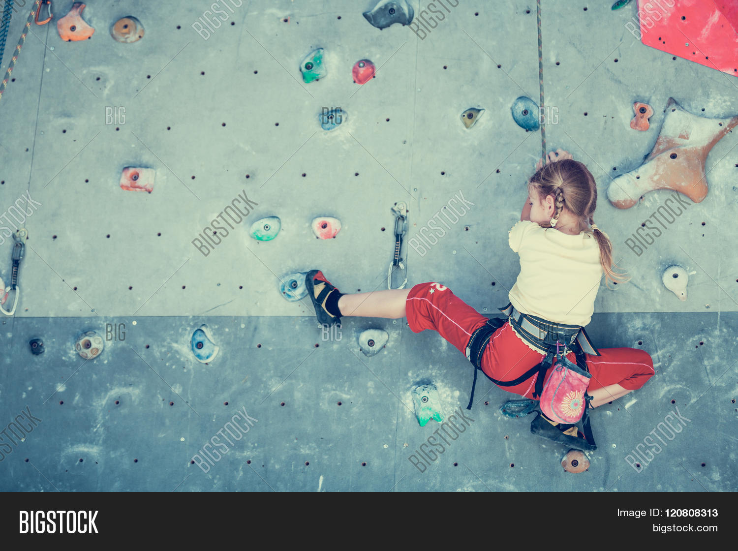 Little Girl Climbing Image & Photo (Free Trial) | Bigstock