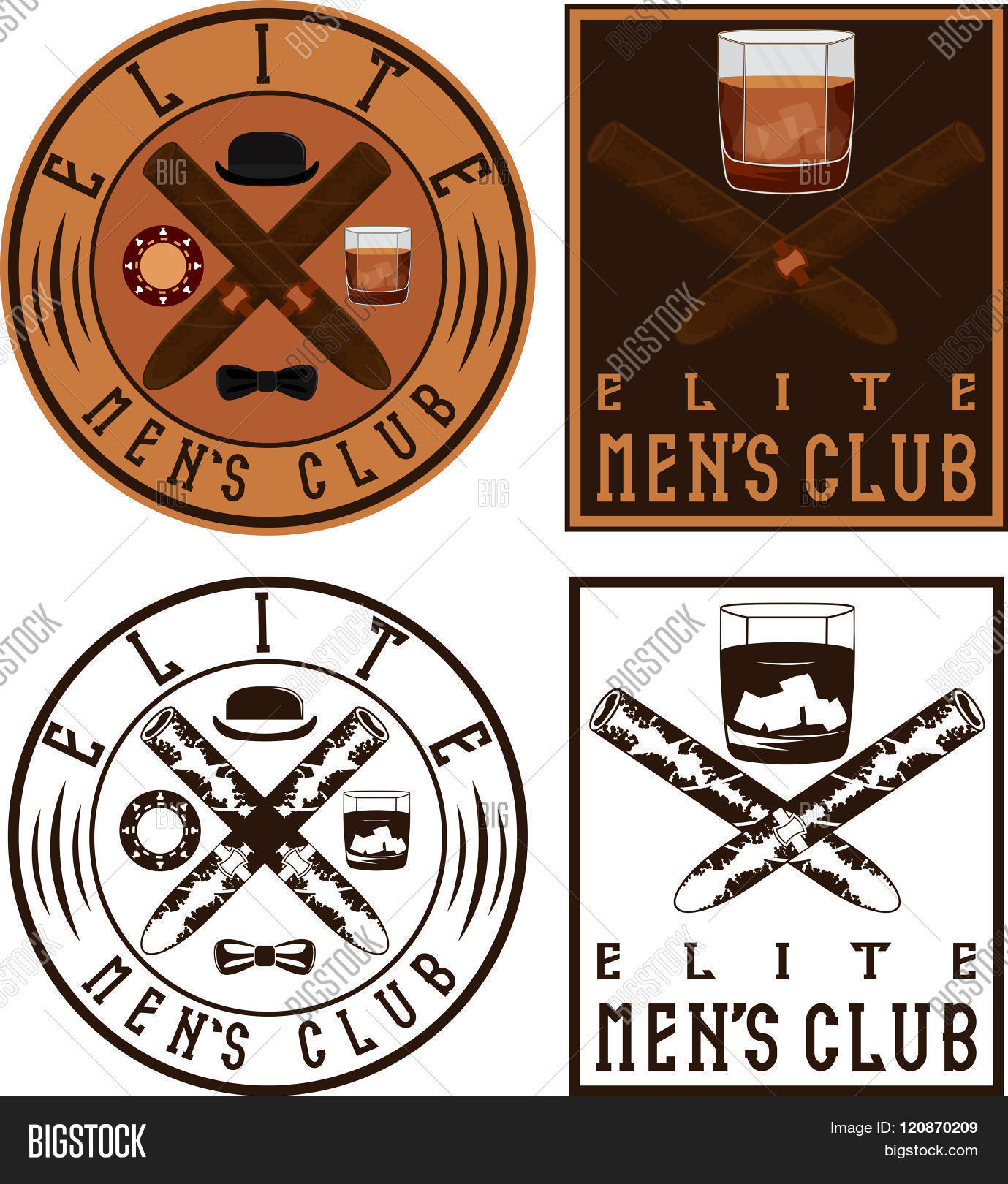 Men's Club Vintage Vector & Photo (Free Trial) | Bigstock