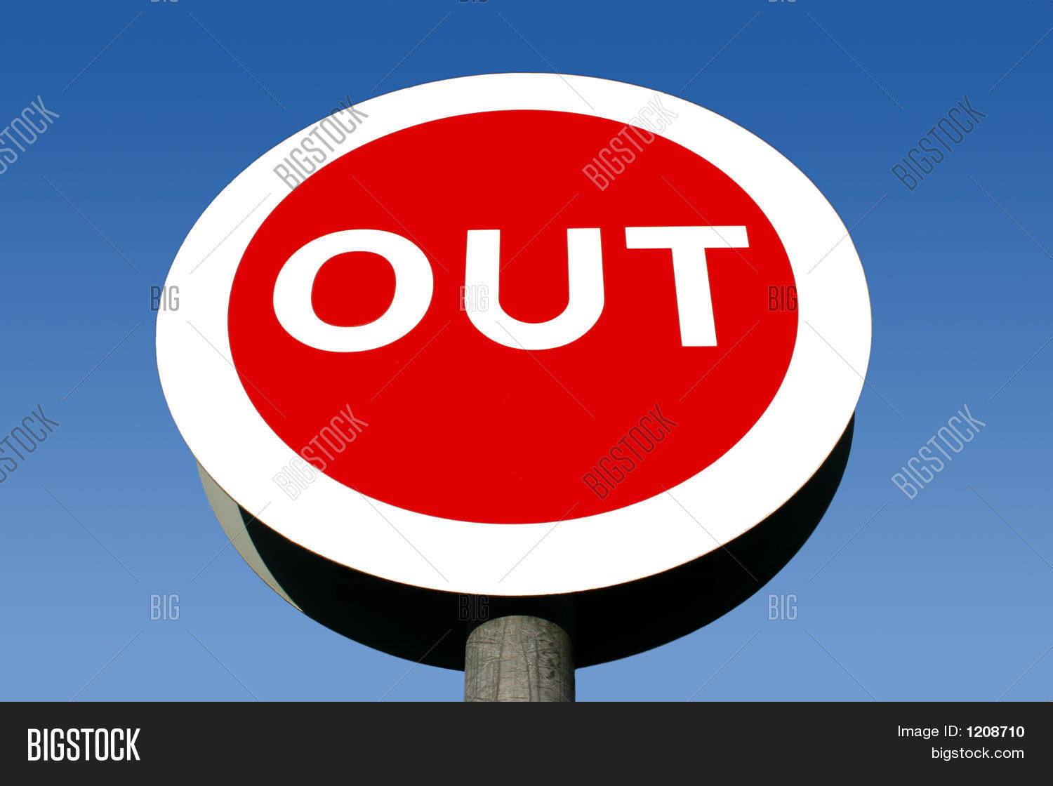 Red Car Park Out Sign Image & Photo (Free Trial) | Bigstock
