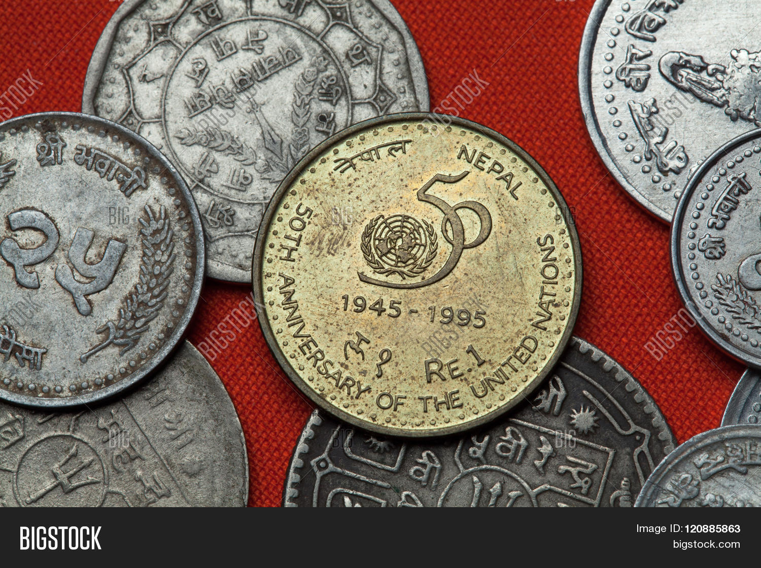 Coins Nepal. Nepalese Image & Photo (Free Trial) | Bigstock