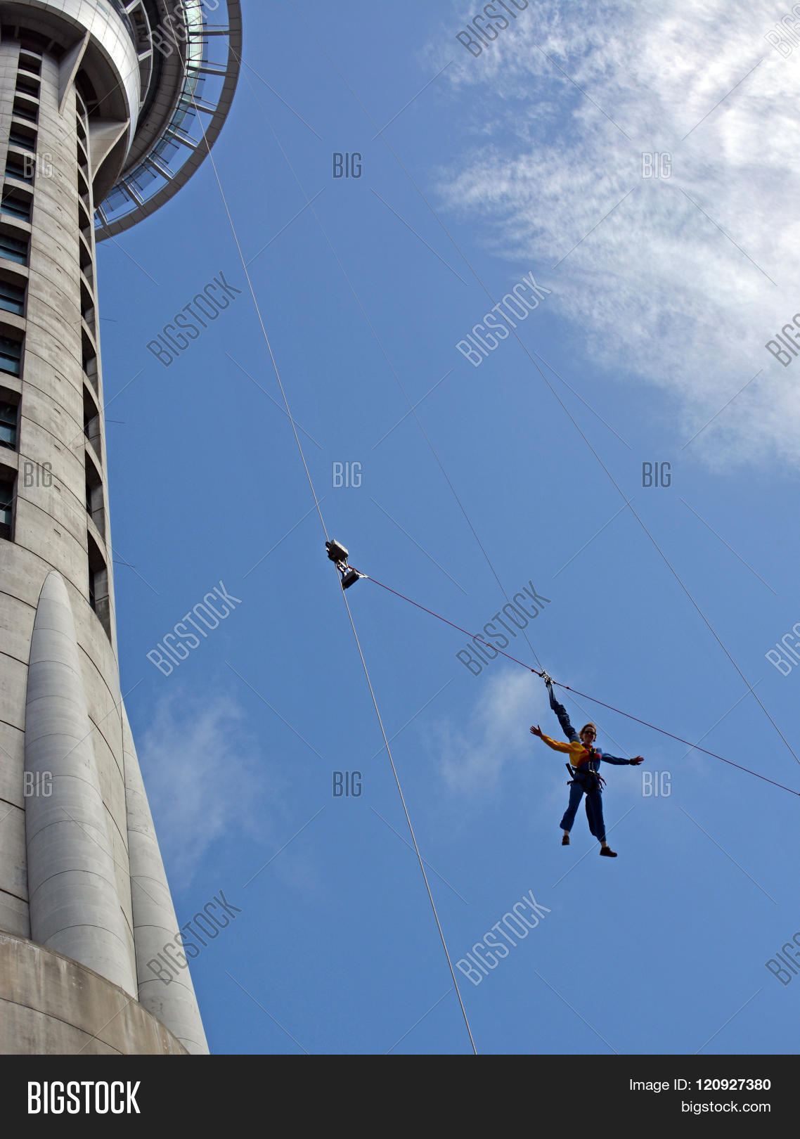Woman Bungy Jumping Image & Photo (Free Trial) | Bigstock