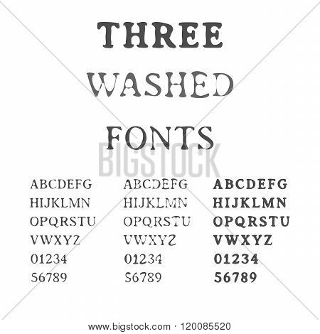 Three Handdrawn Fonts Vector & Photo (Free Trial) | Bigstock