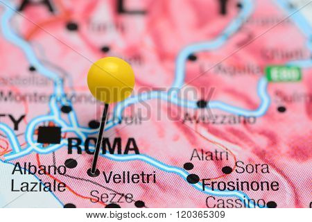 Velletri Pinned On Map Image & Photo (Free Trial) | Bigstock