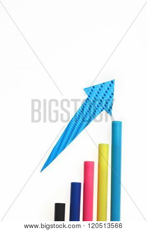 Bar Graph Arrow Image & Photo (Free Trial) | Bigstock