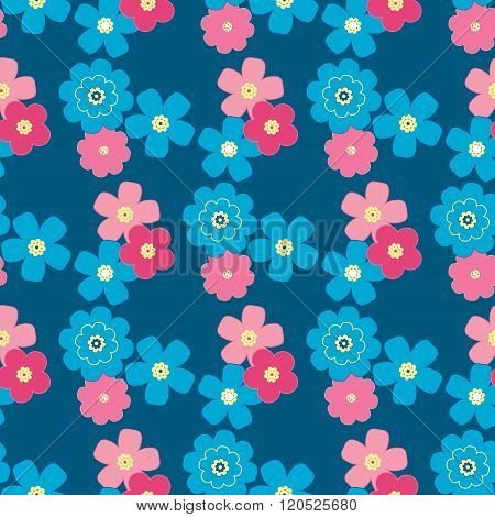 Cute Retro Flower Vector & Photo (Free Trial) | Bigstock