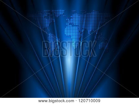 Dark Blue Tech Design Vector & Photo (Free Trial) | Bigstock
