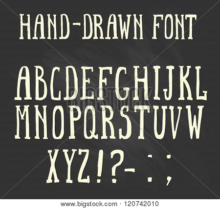 Bold Hand-drawn Font Vector & Photo (Free Trial) | Bigstock