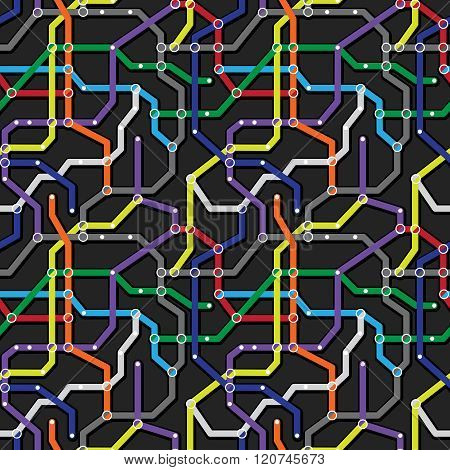 Colorful Metro Scheme Vector & Photo (Free Trial) | Bigstock