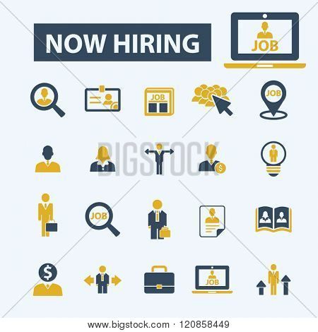 Now Hiring Icons Vector & Photo (Free Trial) | Bigstock