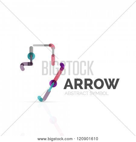 Linear Arrow Abstract Vector & Photo (Free Trial) | Bigstock