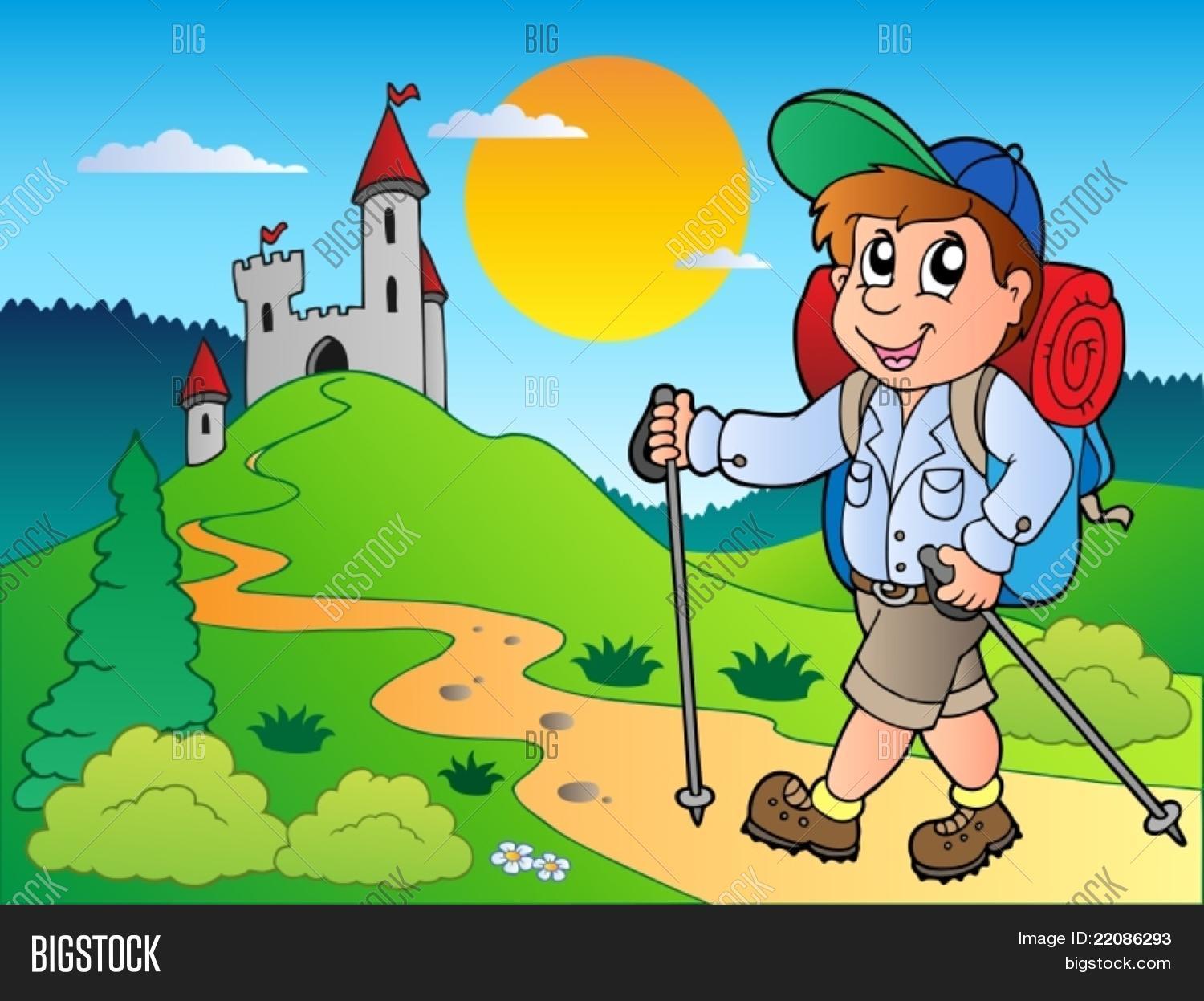 Cartoon Hiker Boy Vector & Photo (Free Trial) | Bigstock