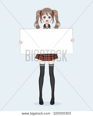 Anime Holding Paper