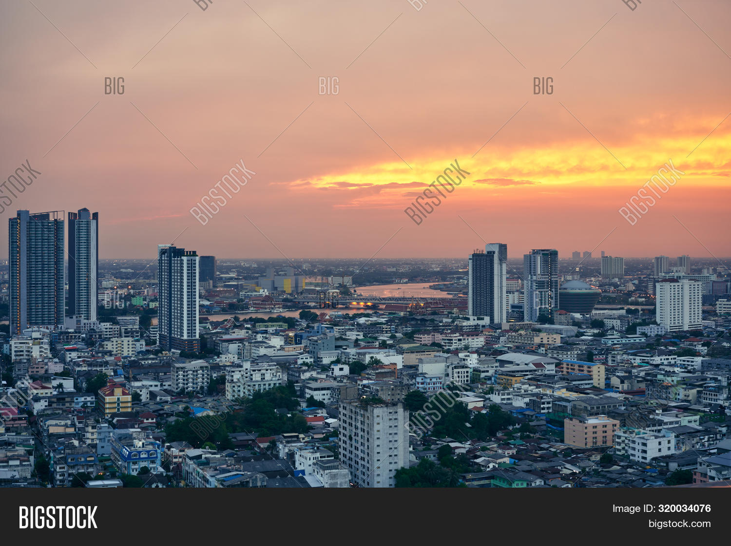 Scenic Sunset Bangkok Image & Photo (Free Trial) | Bigstock