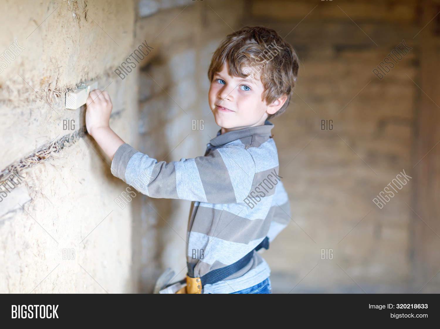 Little Kid Boy Helping Image & Photo (Free Trial) | Bigstock