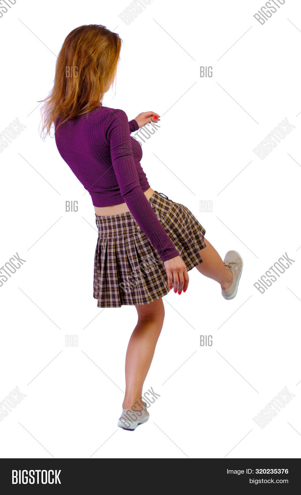 Back View Falling Girl Image & Photo (Free Trial) | Bigstock