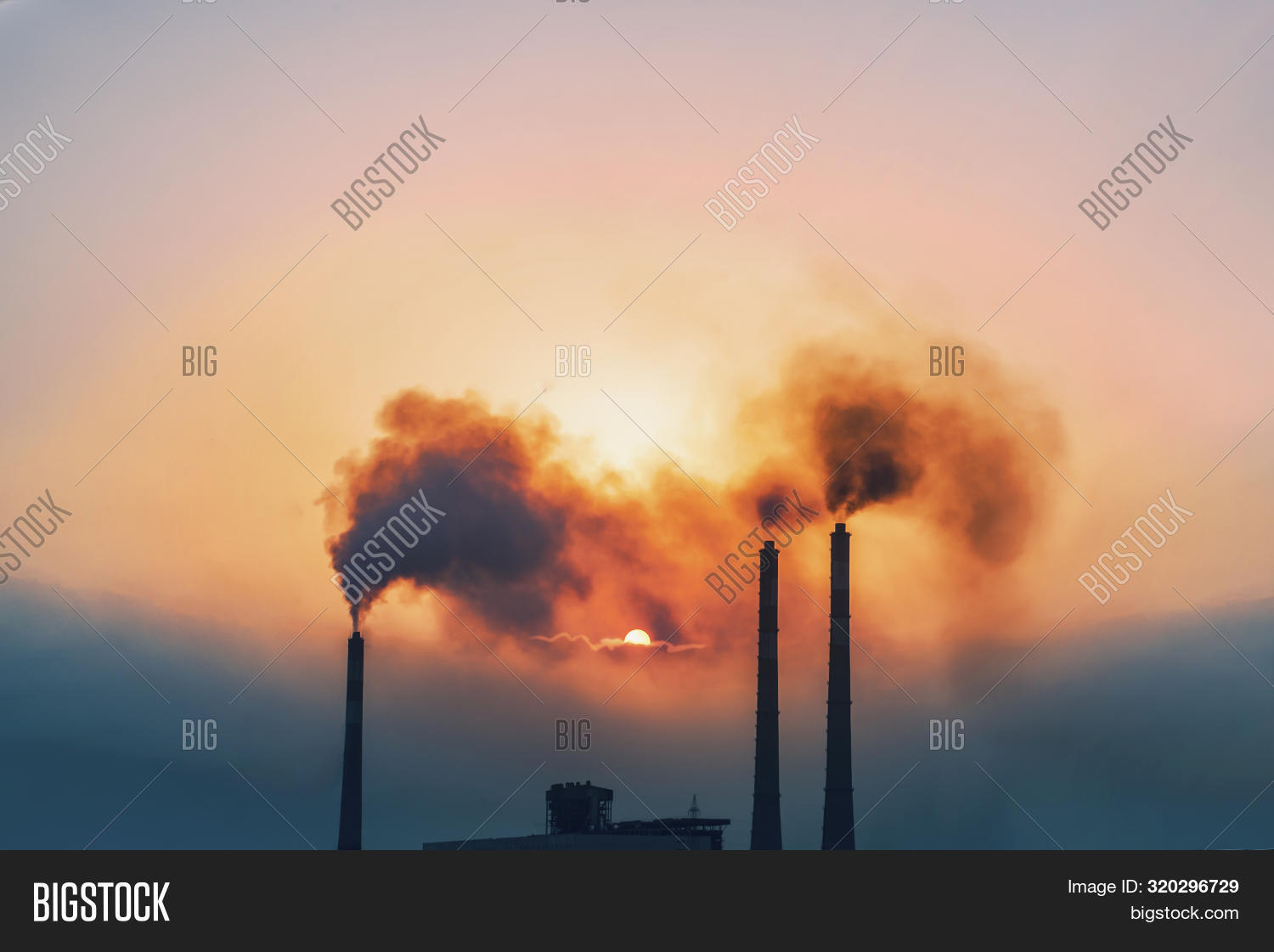 Sun Blocked By Smoke Image & Photo (Free Trial) | Bigstock