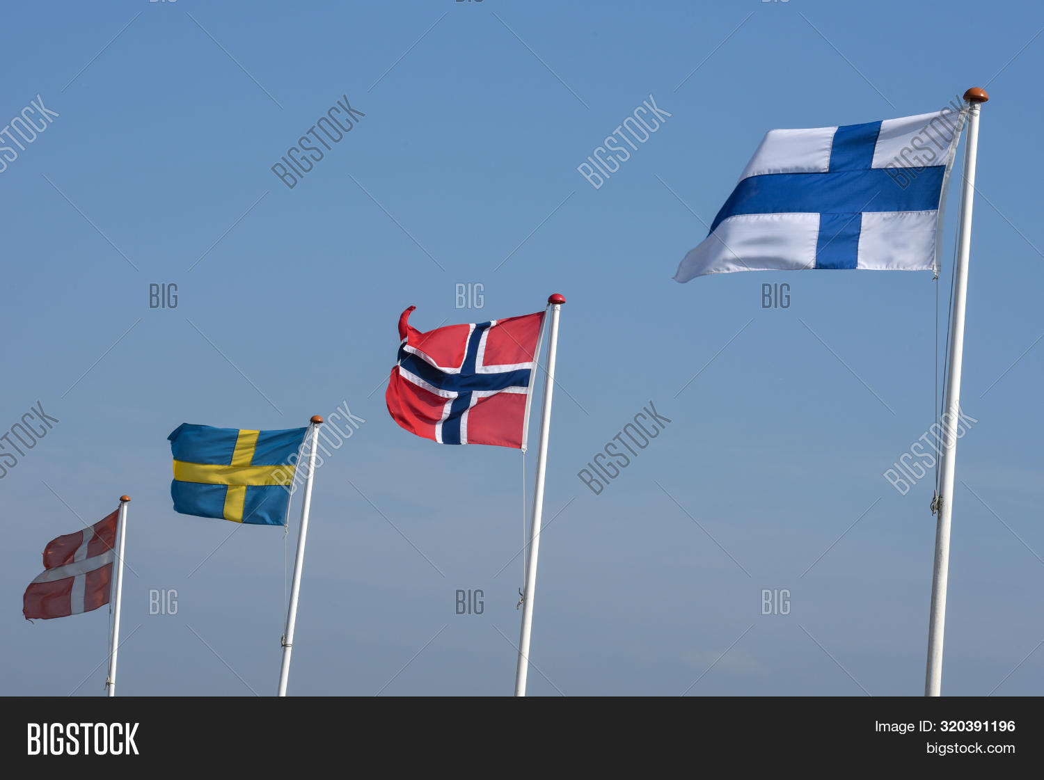 Flags Scandinavian Image & Photo (Free Trial) | Bigstock
