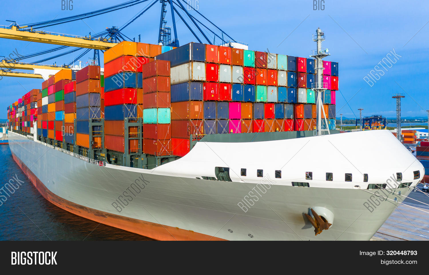 Container Ship Loading Image & Photo (Free Trial) | Bigstock