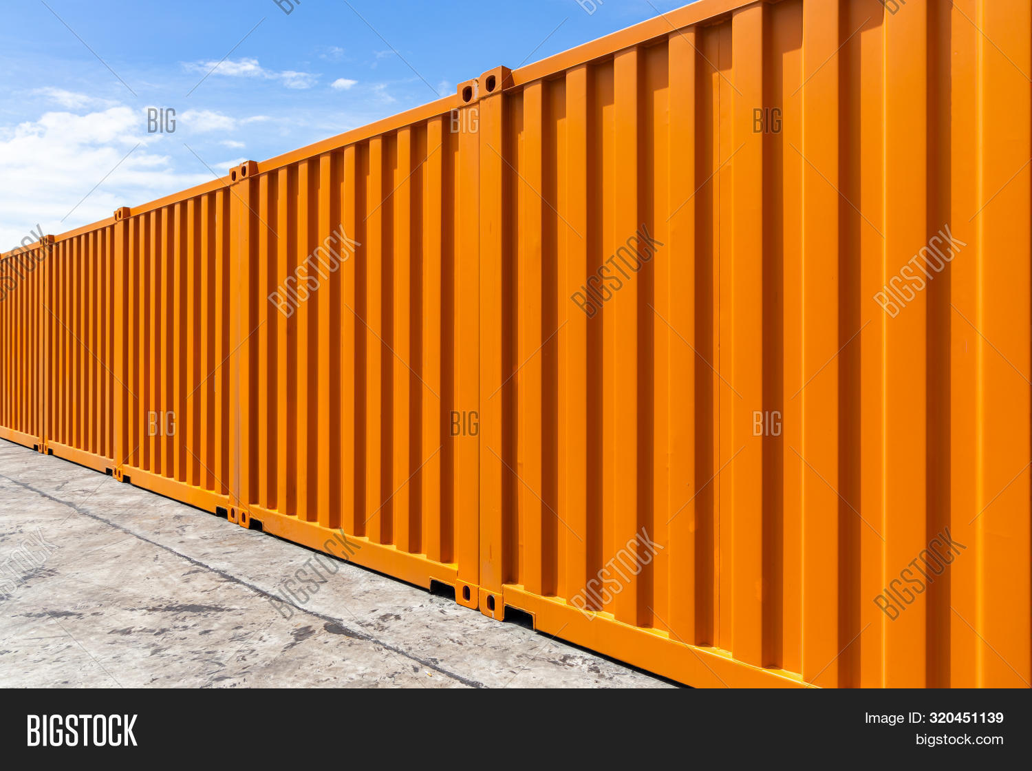 Orange Cargo Container Image & Photo (Free Trial) | Bigstock