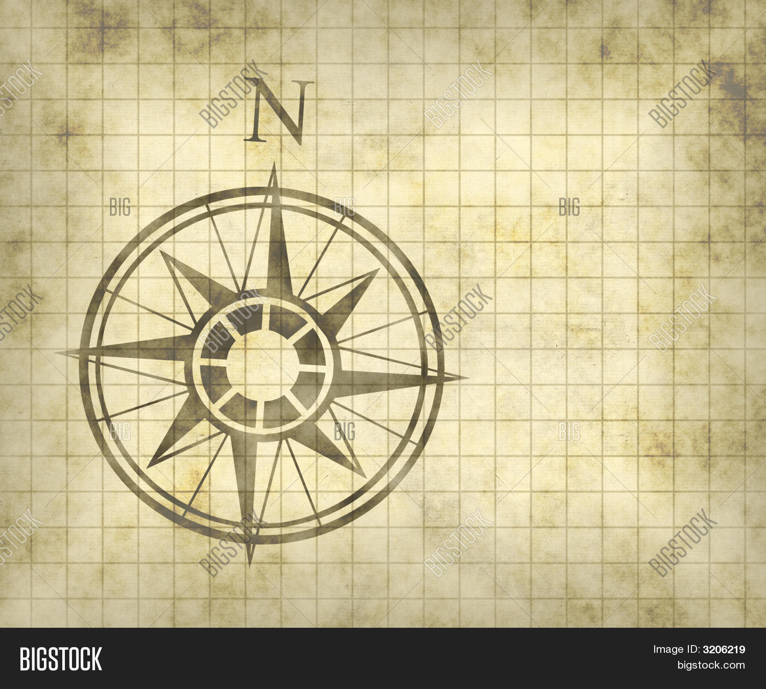 North Compass Map Image & Photo (Free Trial) | Bigstock