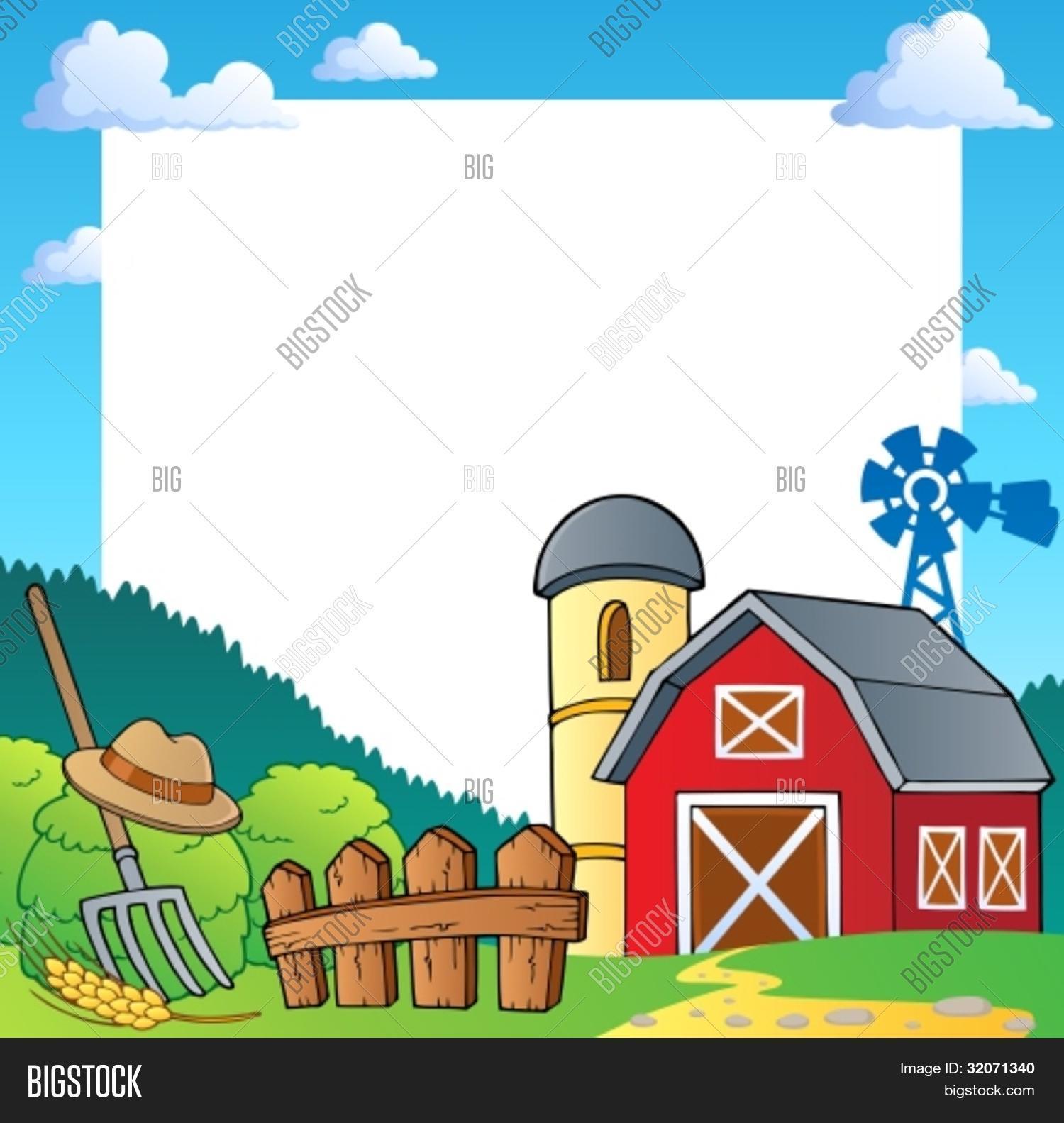 Farm Theme Frame 1 - Vector & Photo (Free Trial) | Bigstock