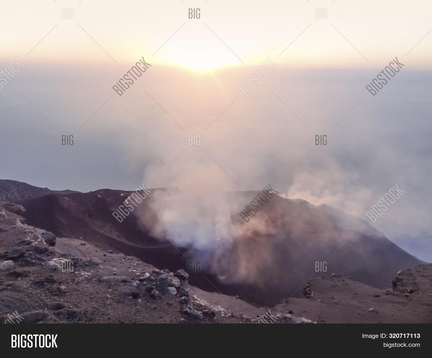 Smoky Crater Scenery Image & Photo (Free Trial) | Bigstock