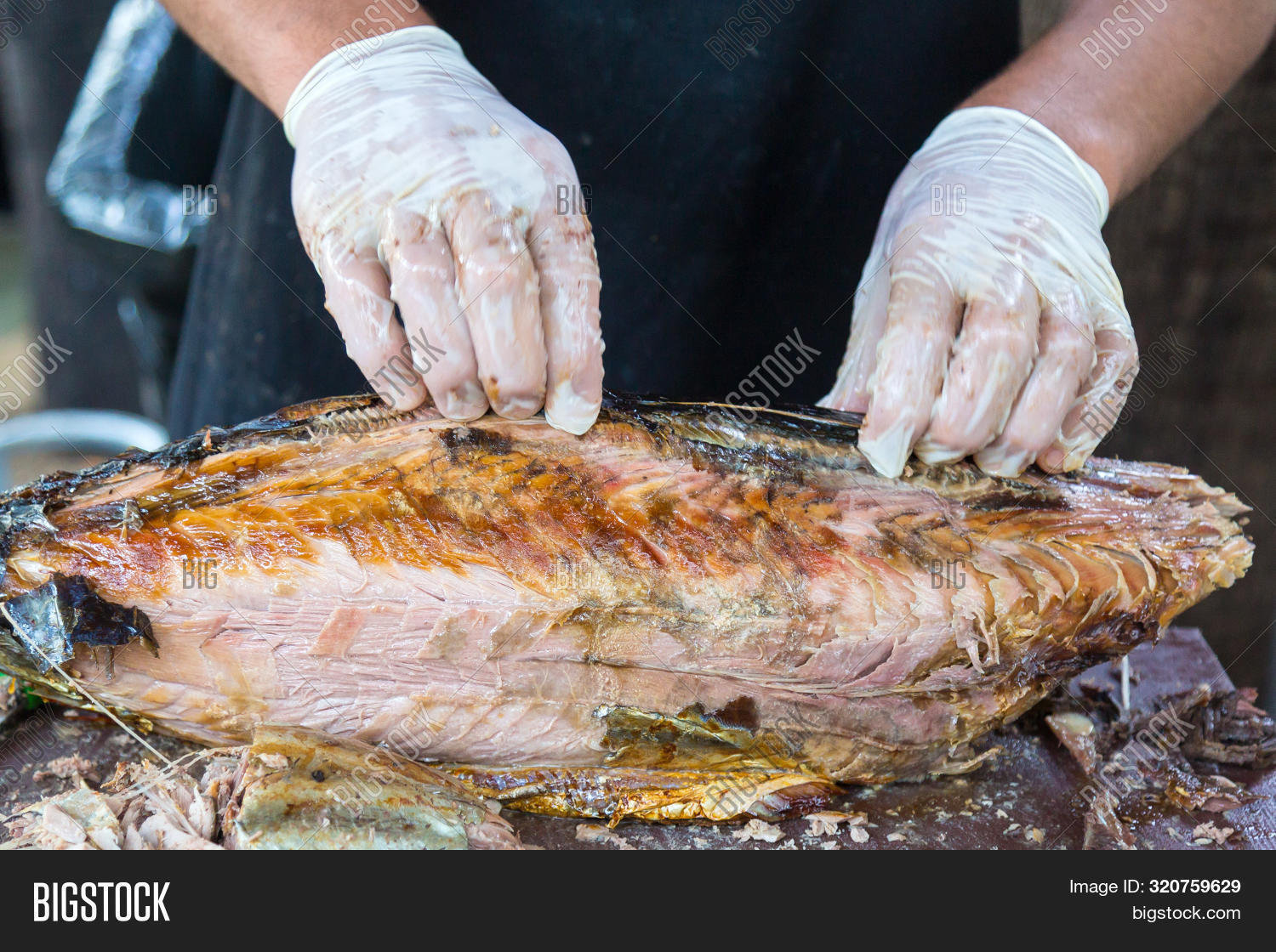 Cook Cutting Large Image & Photo (Free Trial) | Bigstock