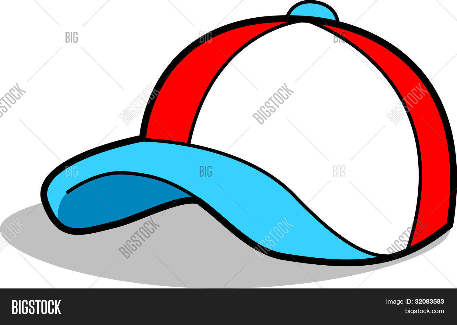 Cartoon Baseball Cap Vector & Photo (Free Trial) | Bigstock