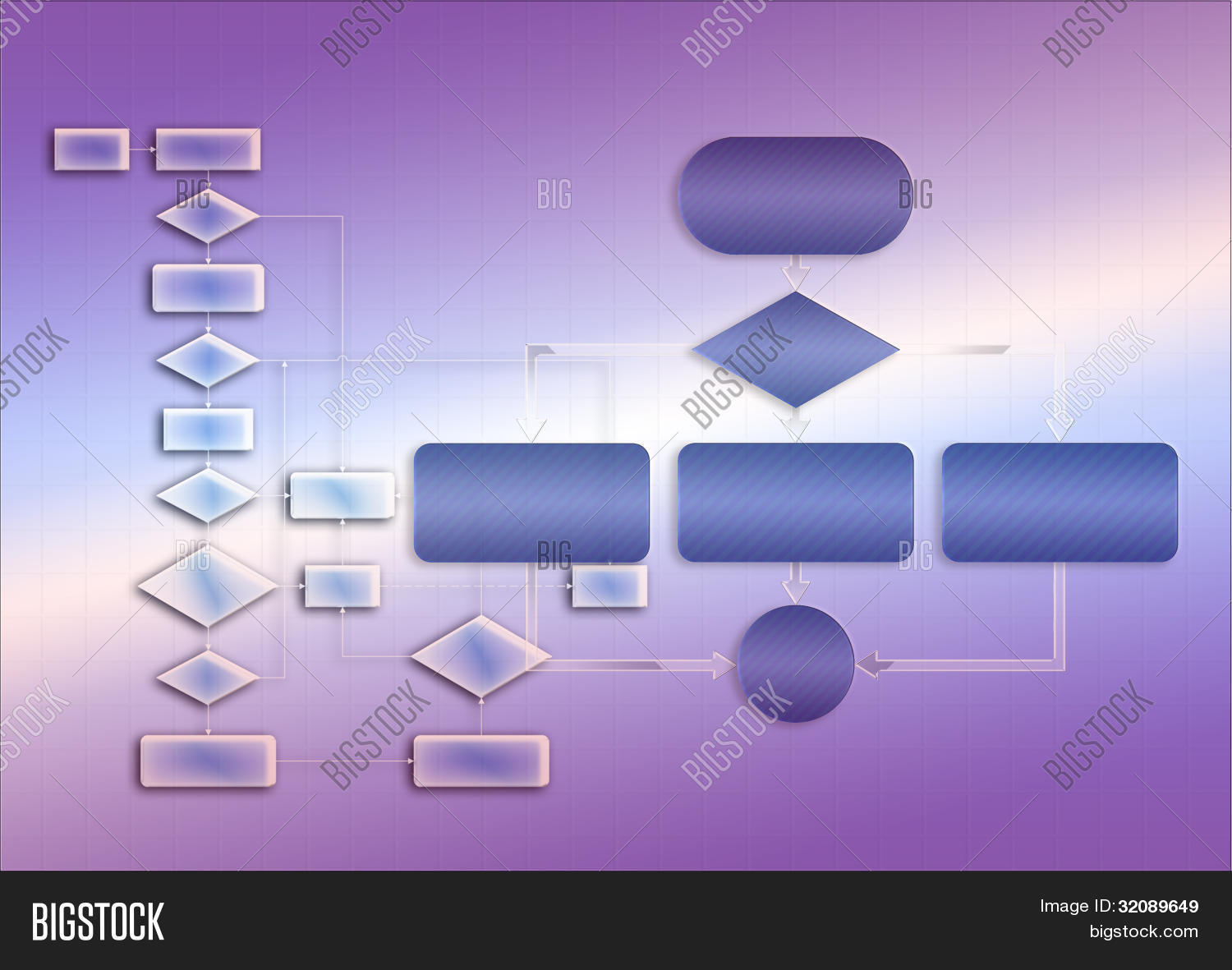 Empty Flow Chart Image & Photo (Free Trial) | Bigstock