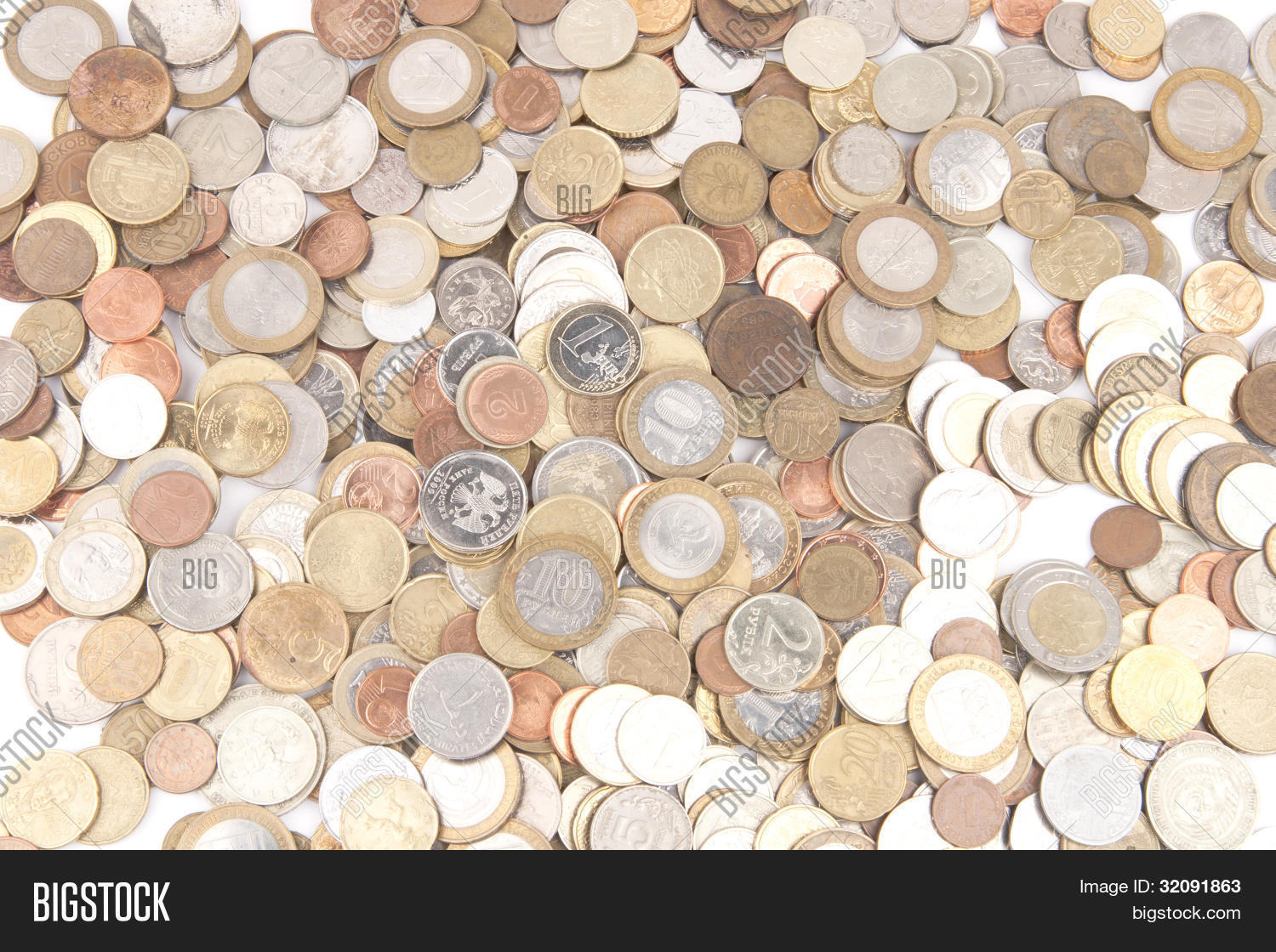 Pile Coins Image & Photo (Free Trial) | Bigstock