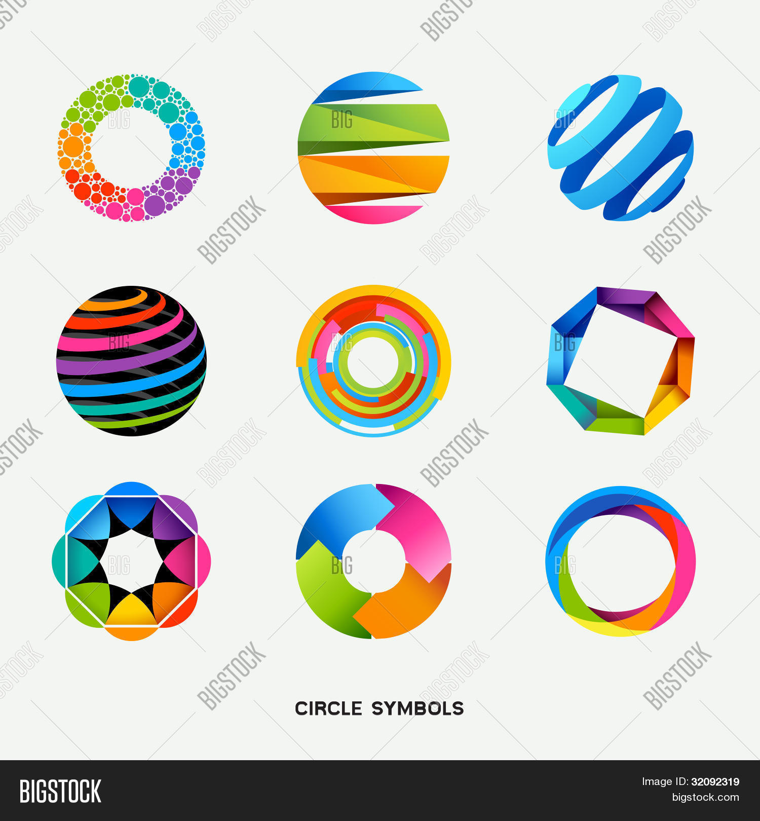 Circle Design Symbols Vector & Photo (Free Trial) | Bigstock