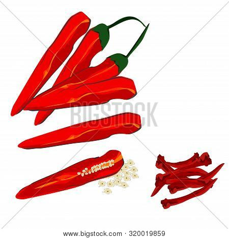 Red Chillies, Seeds, Vector & Photo (Free Trial) | Bigstock