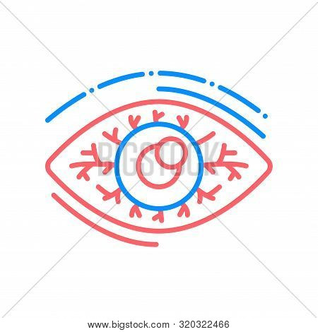 Eye Inflammation Line Vector & Photo (Free Trial) | Bigstock