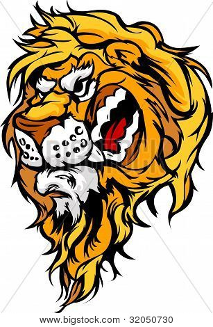 Lion Head Cartoon Vector & Photo (Free Trial) | Bigstock