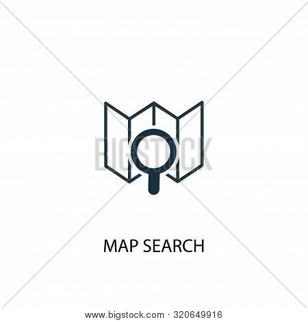 Map Search Icon. Vector & Photo (Free Trial) | Bigstock