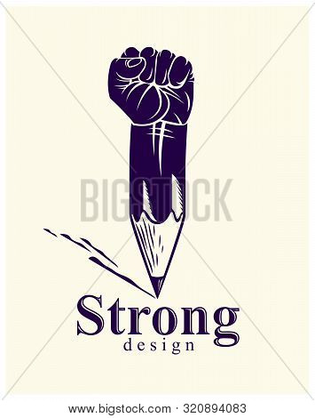 Strong Design Art Vector & Photo (Free Trial) | Bigstock