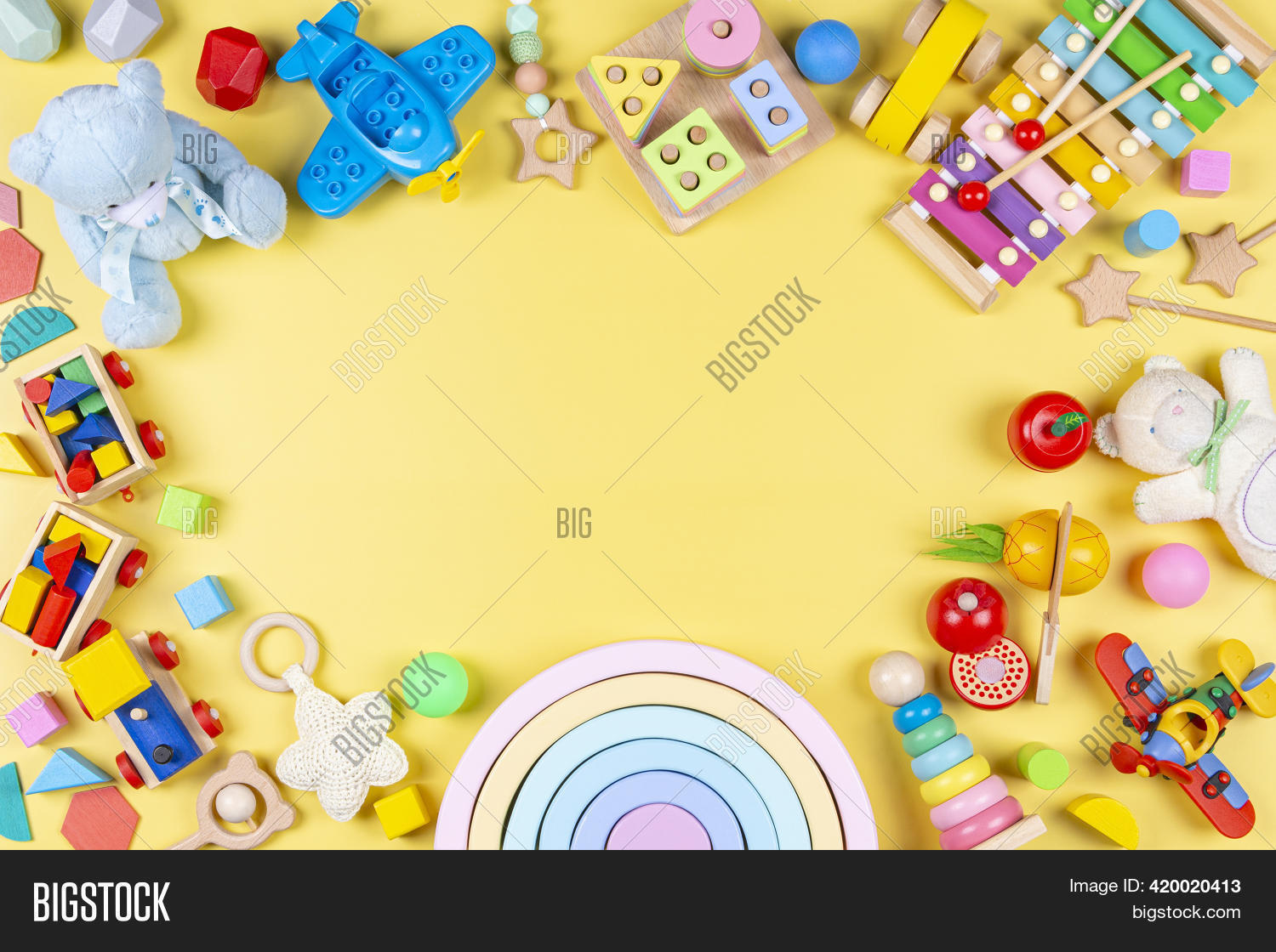 Baby Kids Toys Frame. Image & Photo (Free Trial) | Bigstock