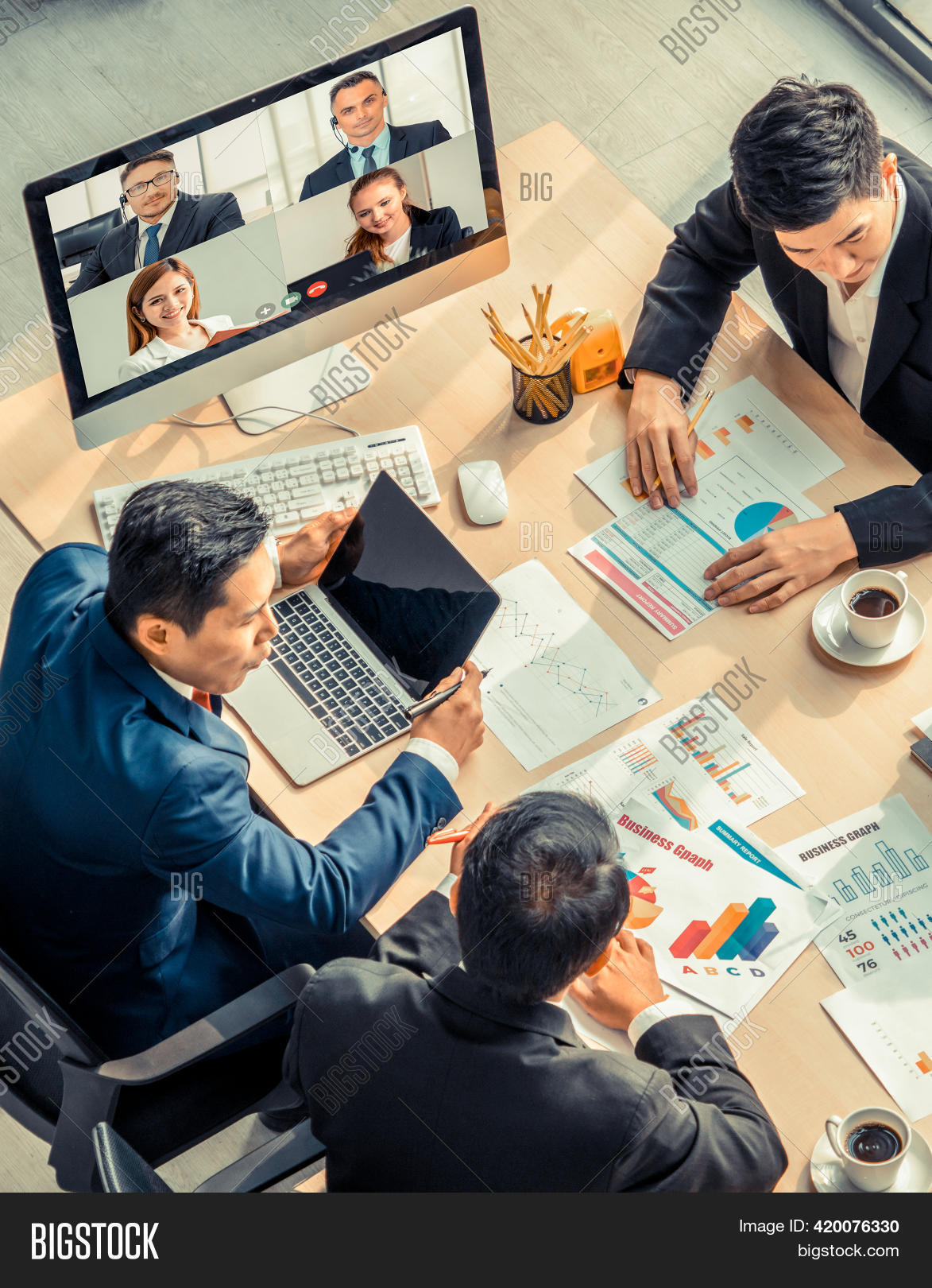 Video Call Group Image & Photo (Free Trial) | Bigstock