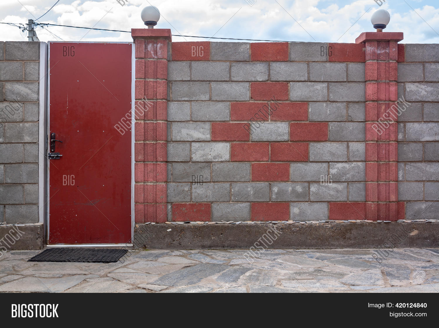 Fence Made Blocks Image & Photo (Free Trial) | Bigstock