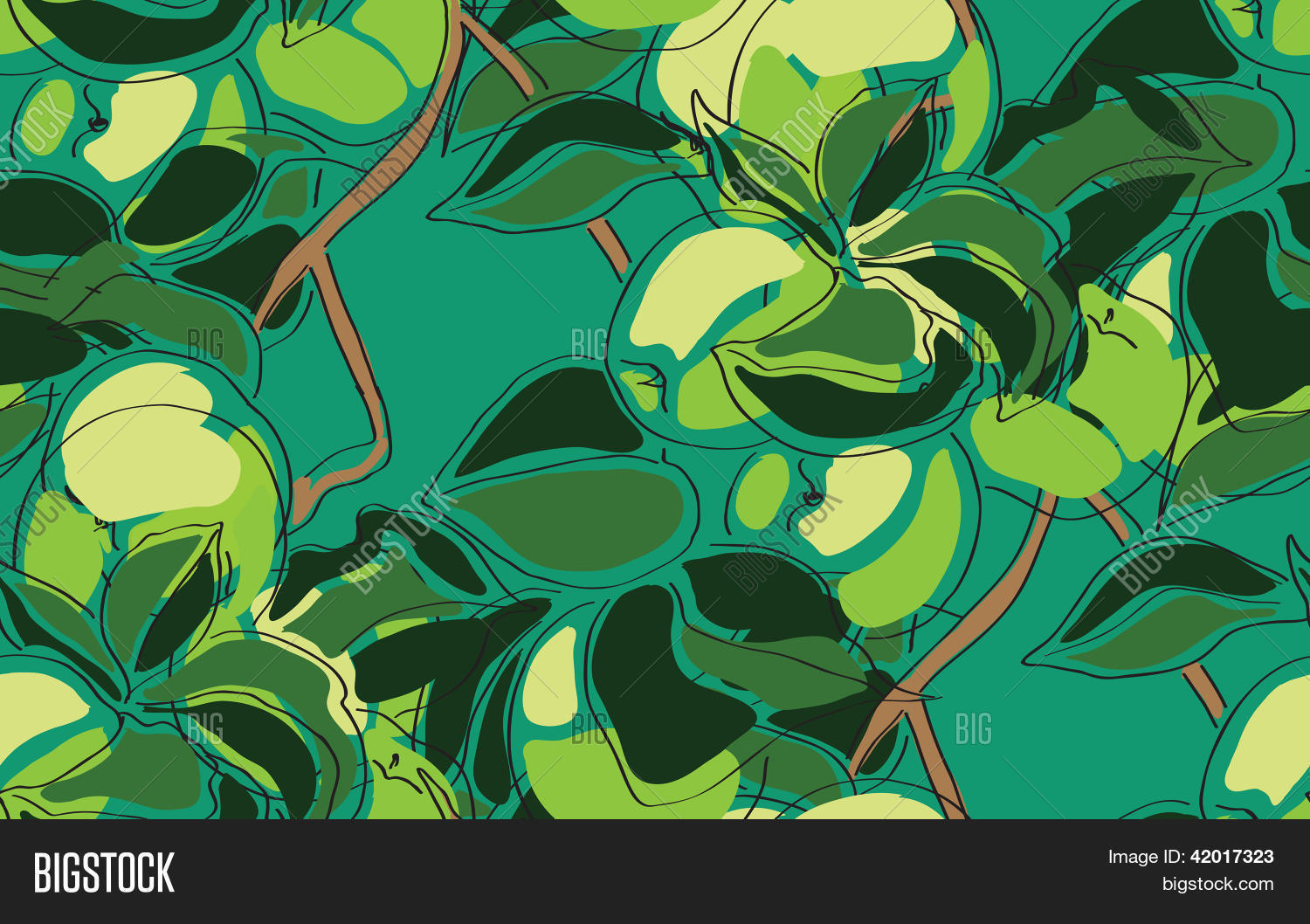 Apple Tree Leaf Vector & Photo (Free Trial) | Bigstock