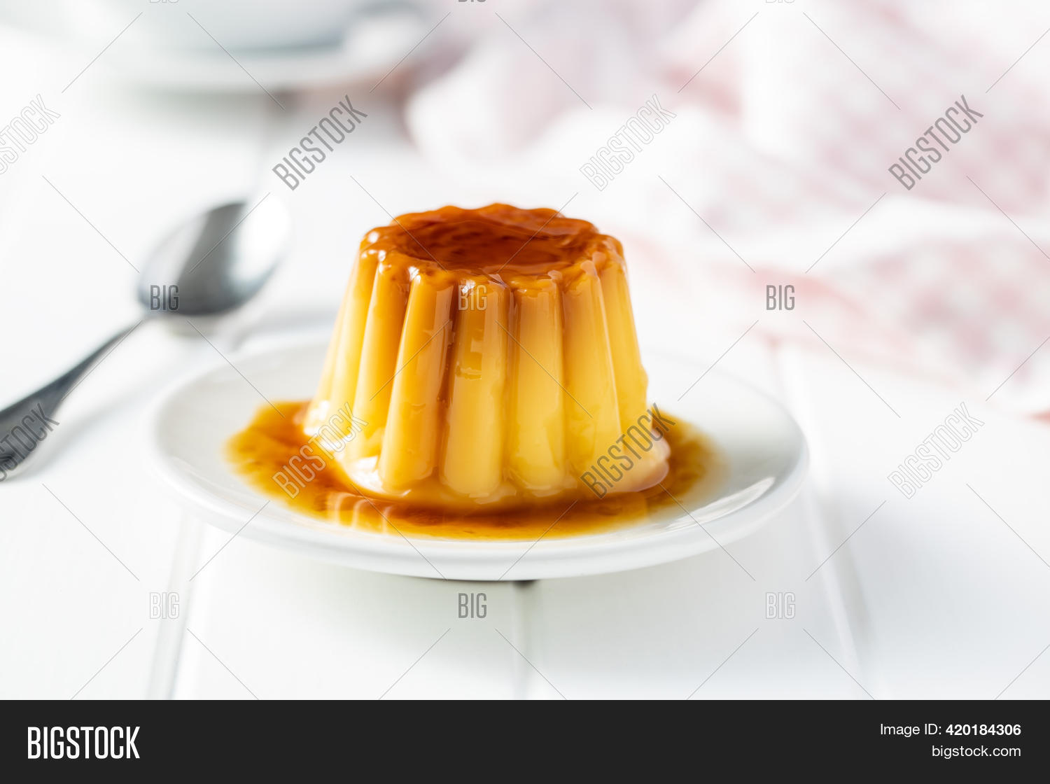 Sweet Vanilla Pudding Image & Photo (Free Trial) | Bigstock