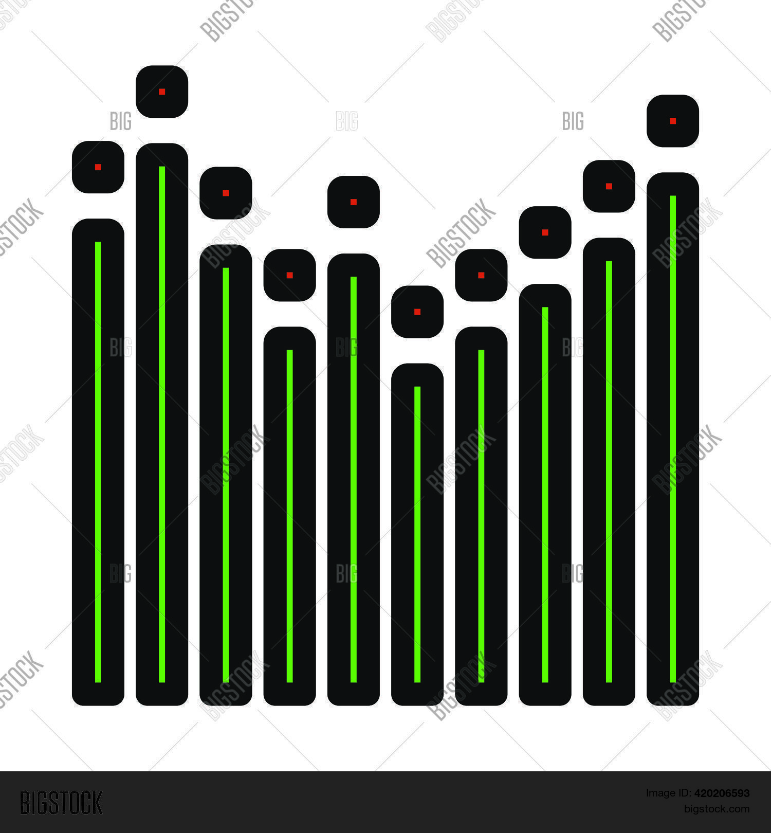 Graphic Equalizer Vector & Photo (Free Trial) | Bigstock