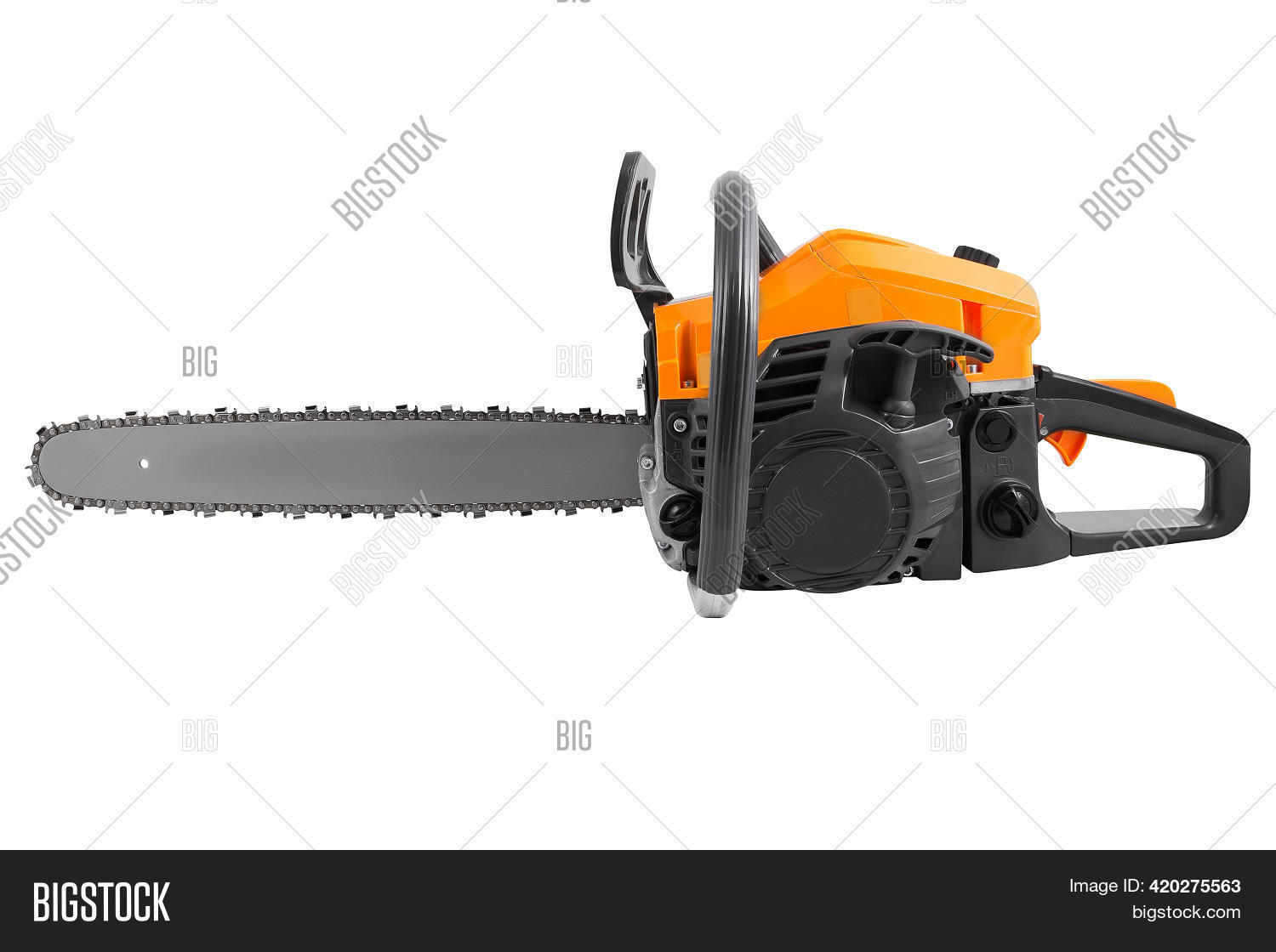 Petrol Chainsaw Side Image & Photo (Free Trial) | Bigstock