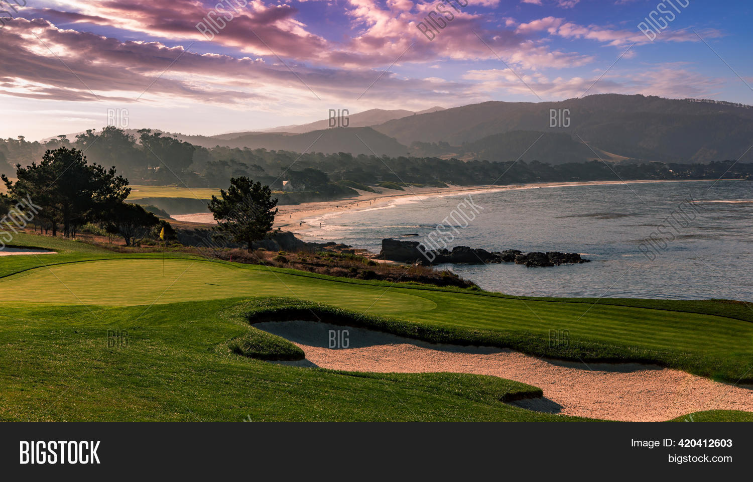 Golf Course Ocean Image & Photo (Free Trial) | Bigstock