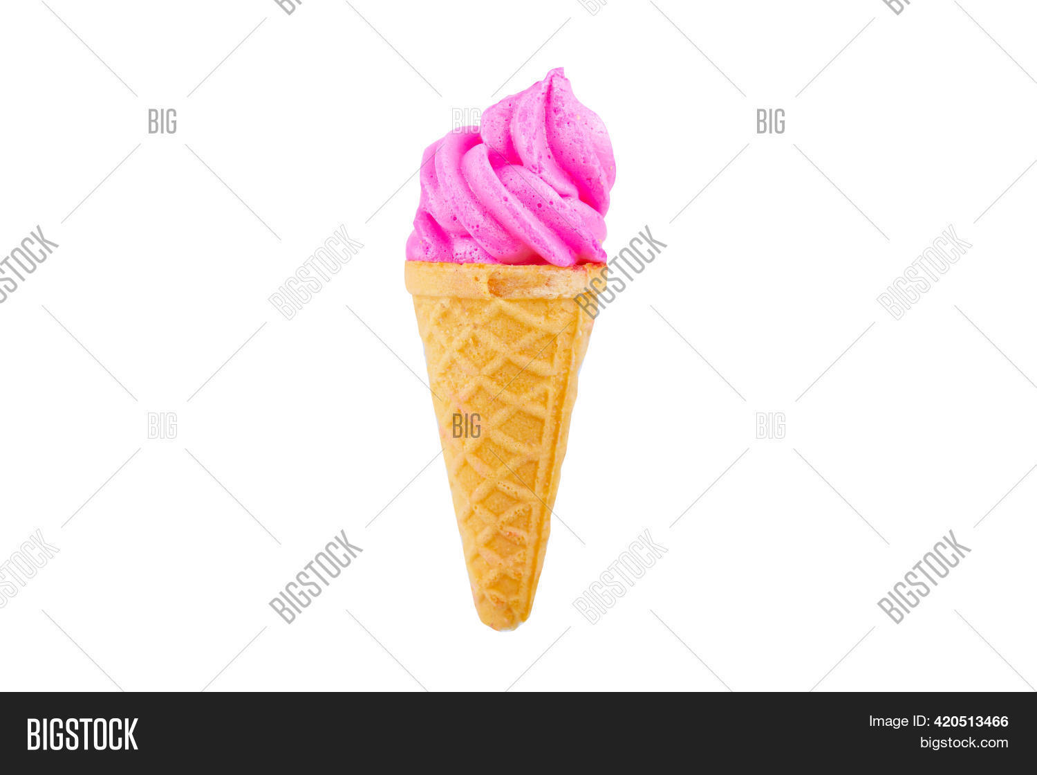 Pink Soft Serve Ice Image & Photo (Free Trial) | Bigstock