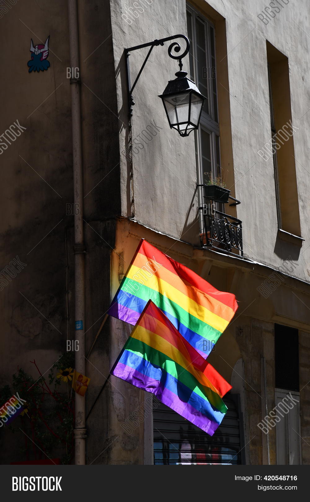 Lgbtq Flags Hanging Image & Photo (Free Trial) | Bigstock