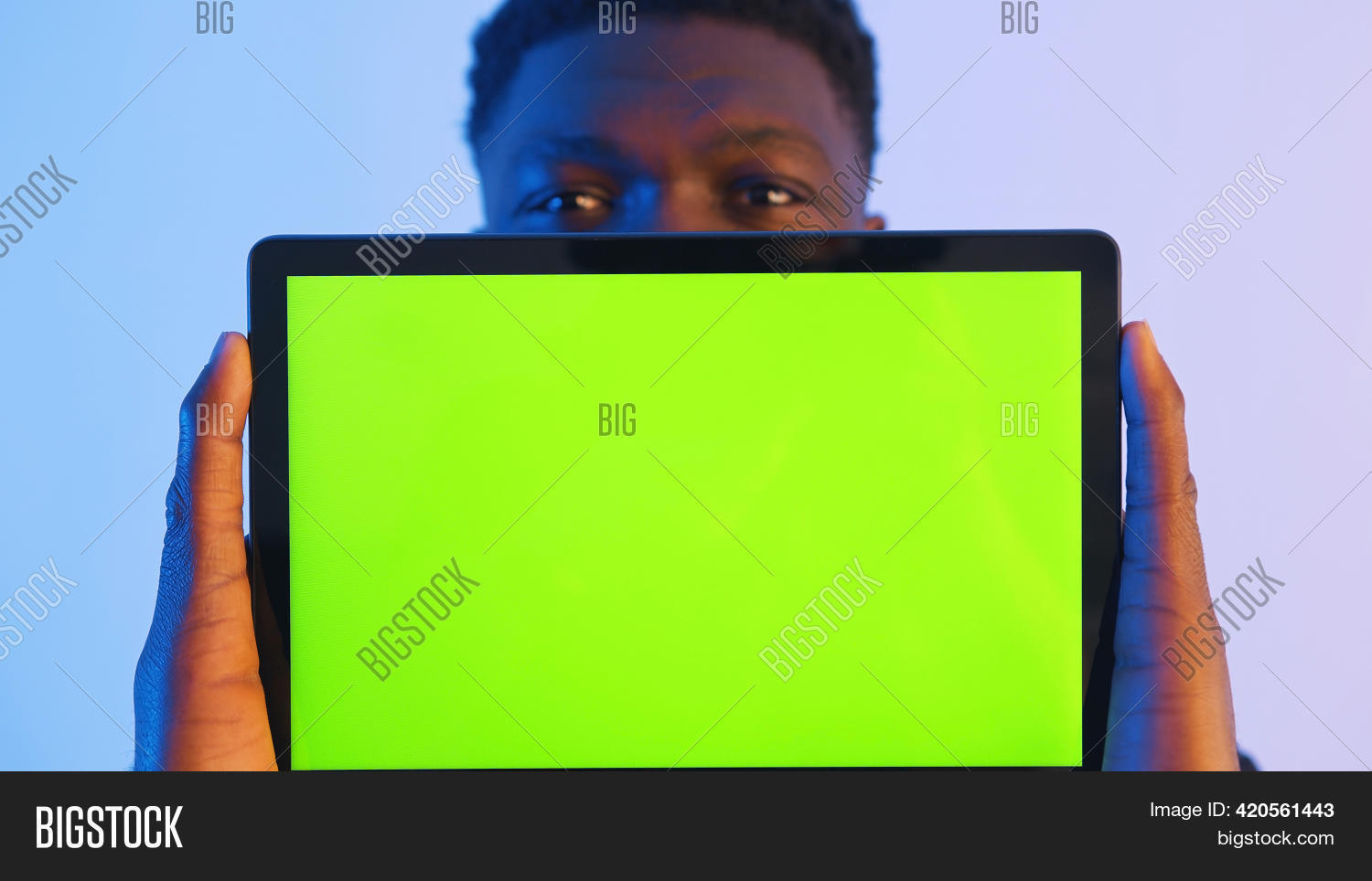 Man Showing Tablet Image & Photo (Free Trial) | Bigstock