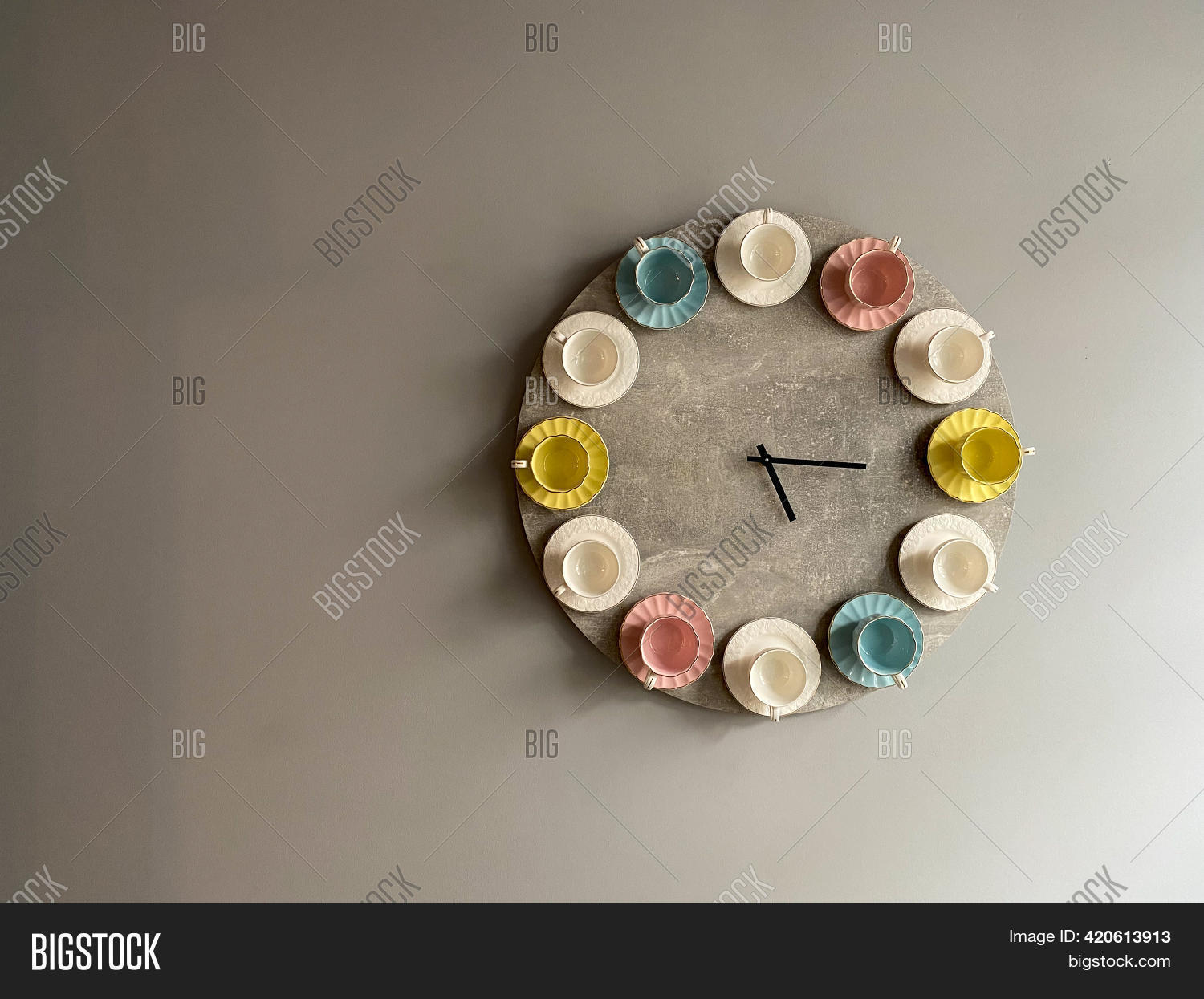 Cup Saucer Clock Image & Photo (Free Trial) | Bigstock