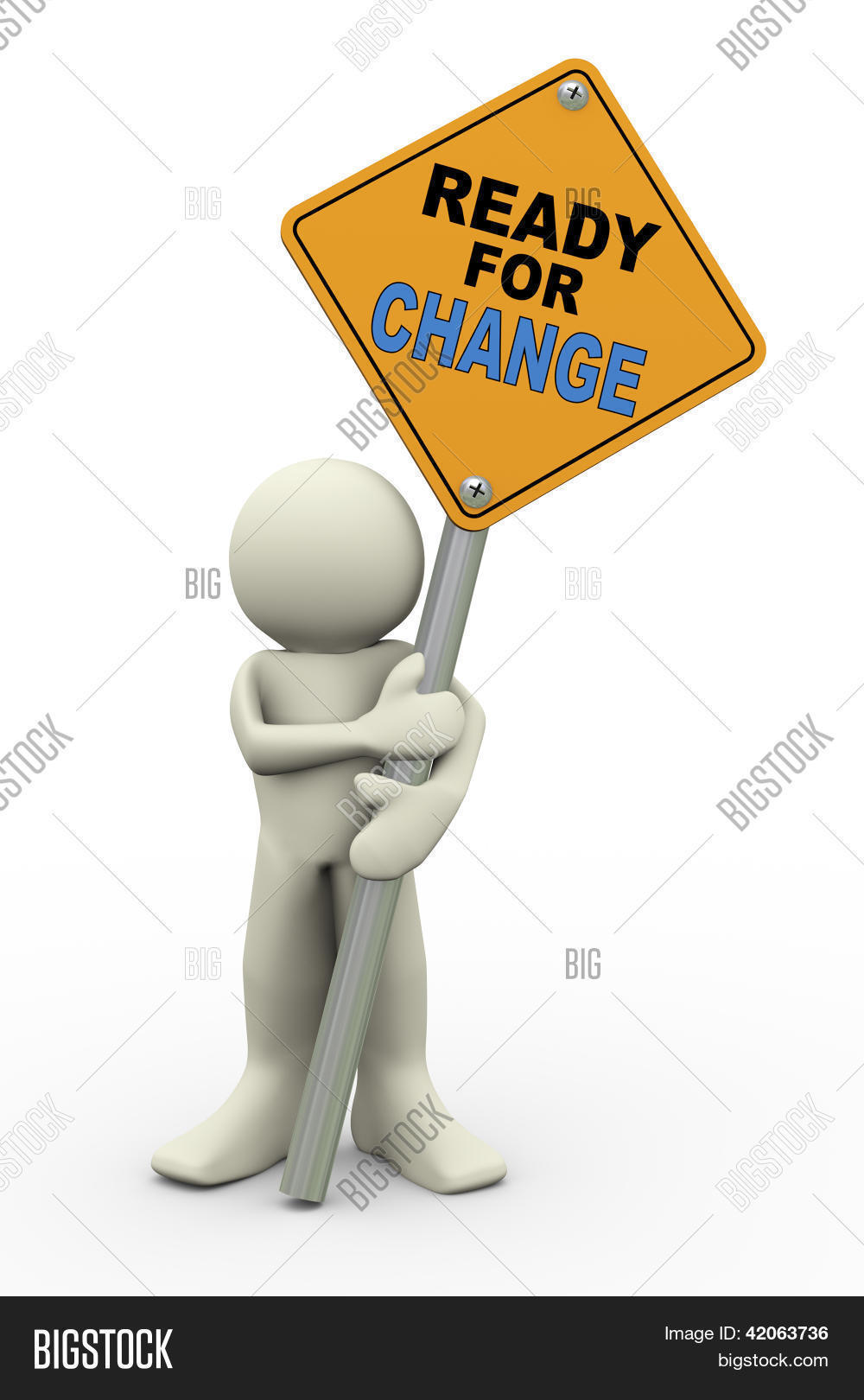 3D Man Ready Change Image & Photo (Free Trial) | Bigstock